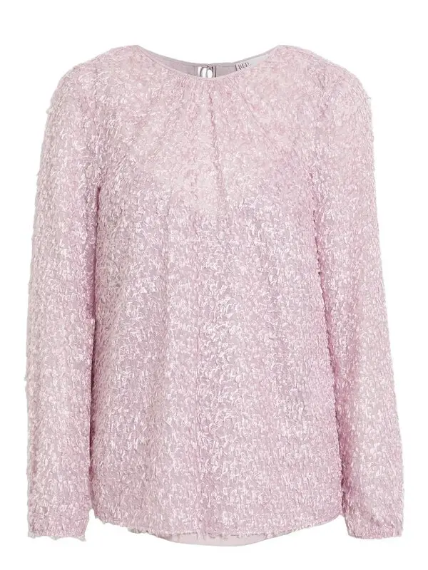 Red Valentino Fil Coupé Voile Top - Baby Pink