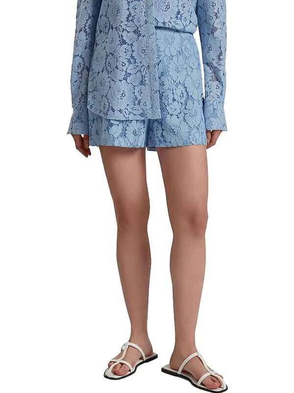 Ted Baker London Meriosh Lace Shorts - Light Blue