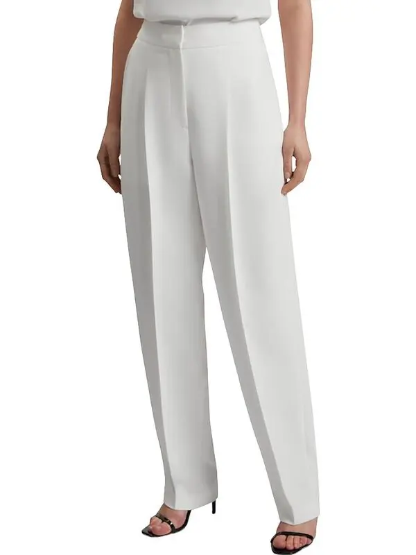 Ted Baker London Morriat Barrel Leg Trousers - Ivory