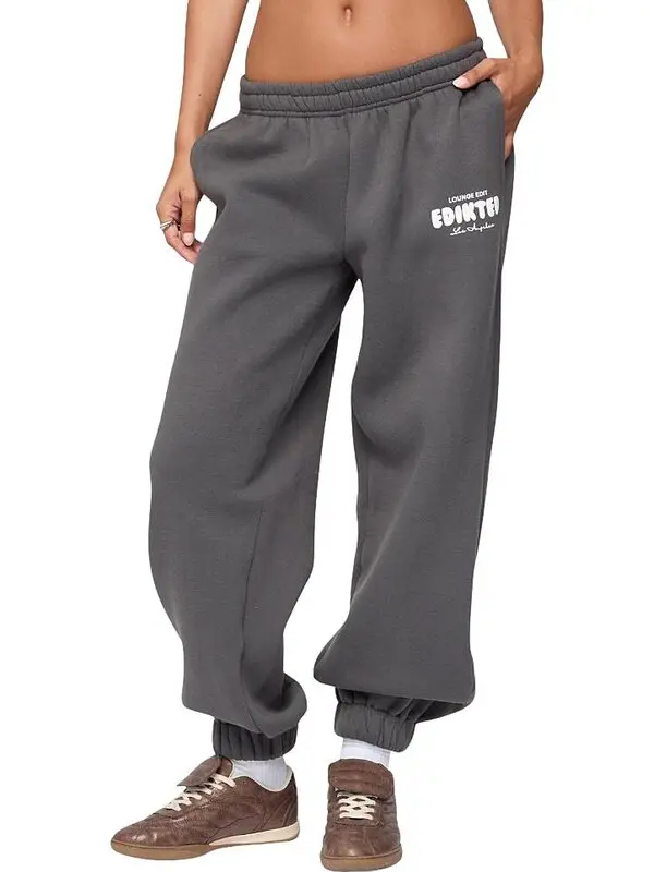 EDIKTED Lounge Edit Sweatpants - Dark-gray