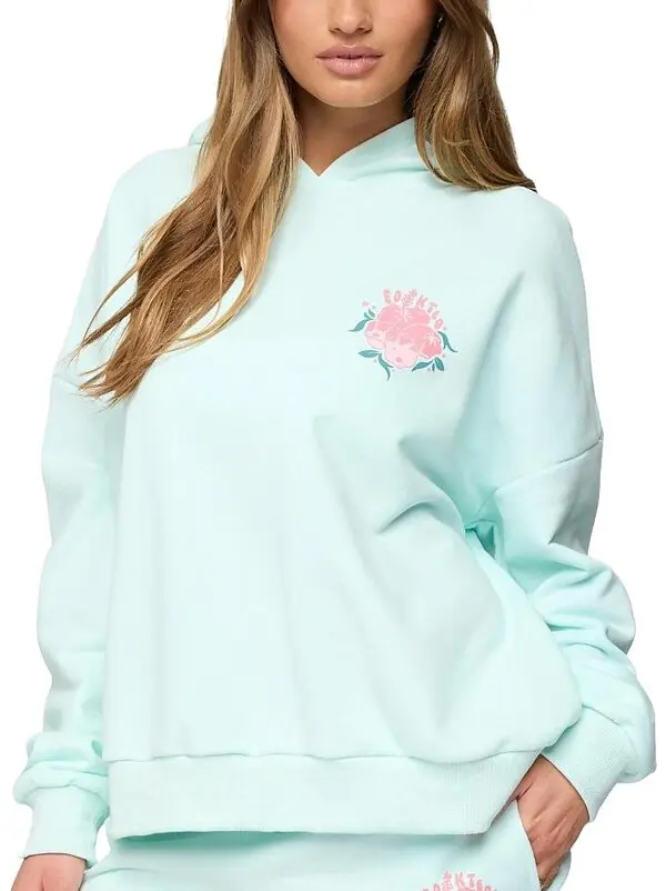 EDIKTED Beach Bloom Hoodie - Mint