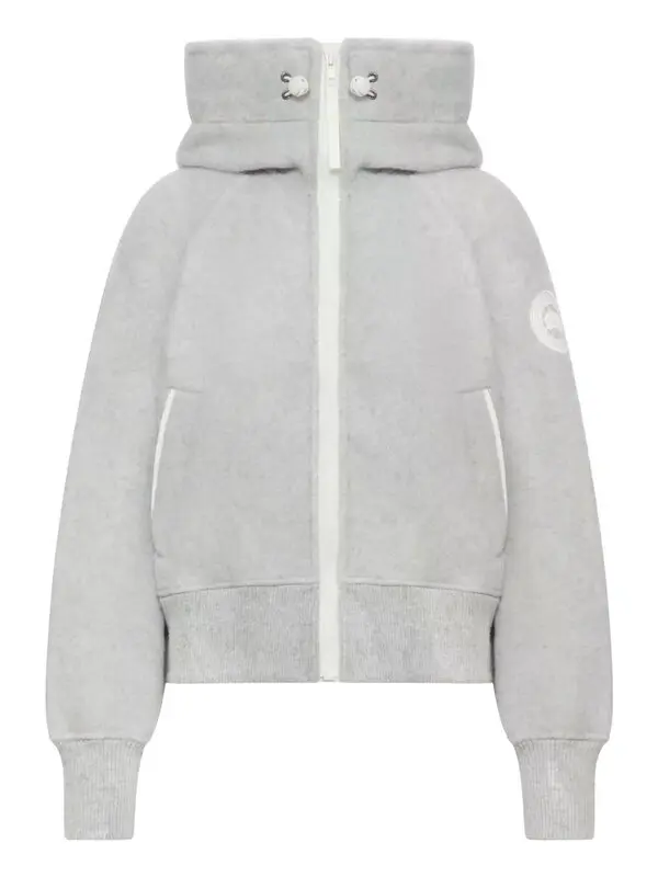 Canada Goose Metallic Wool Hooded Jacket - Grey