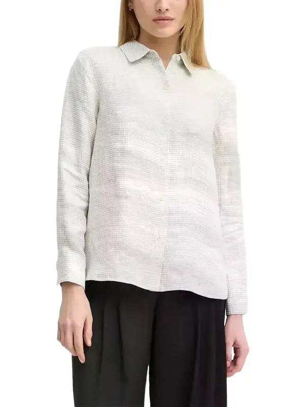 Theory Check-print Shirt - Neutrals