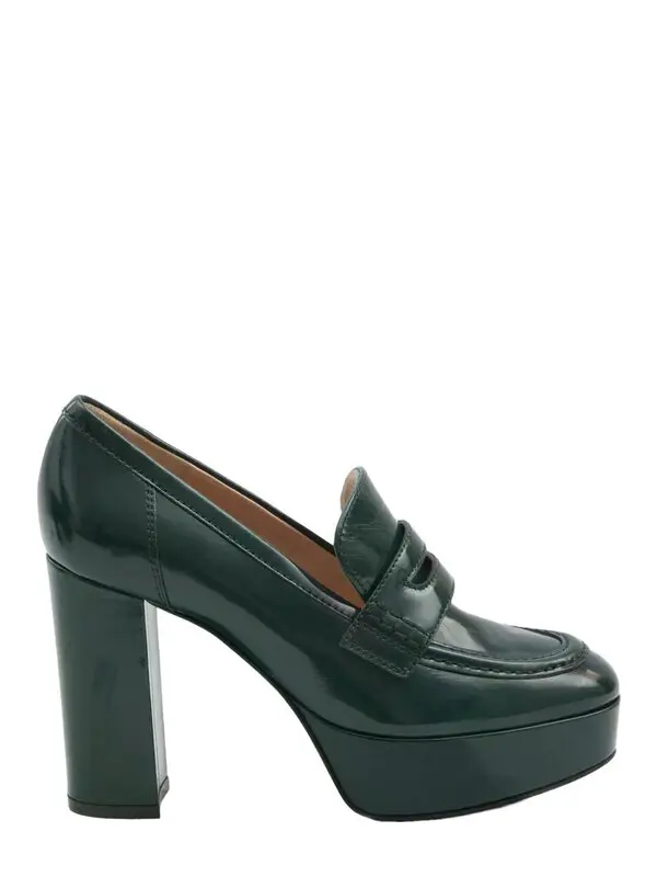 GIANVITO ROSSI 105mm Penny-strap Pumps - Green