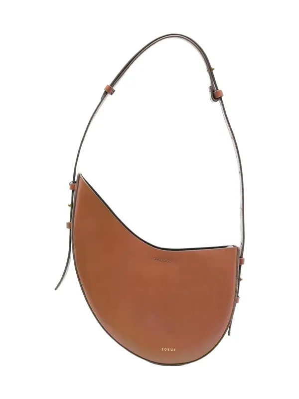 Soeur Small Leather Shoulder Bag - Brown