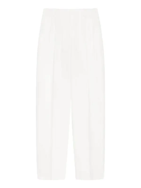 Givenchy Pleated Wool Trousers - White