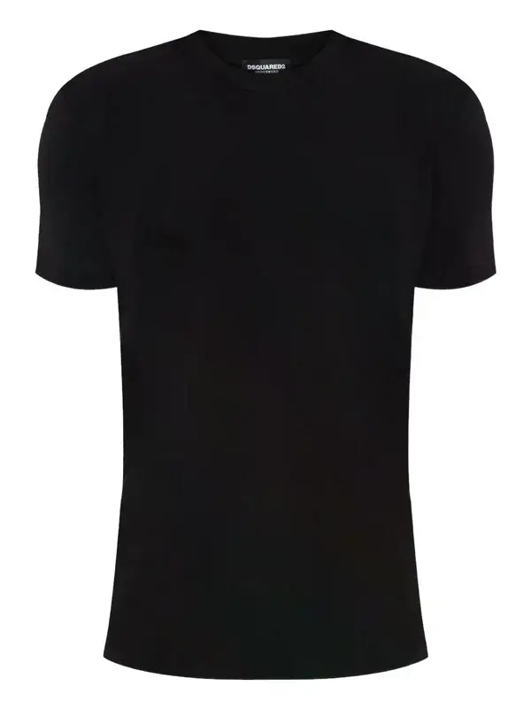 Dsquared2 Logo-embroidered Cotton T-shirt - Black