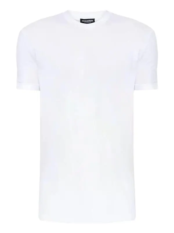 Dsquared2 Embroidered-logo Cotton T-shirt - White