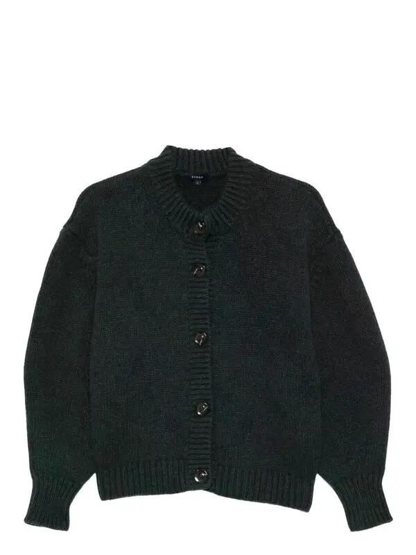 Soeur Leonard Merino Wool Cardigan - Green