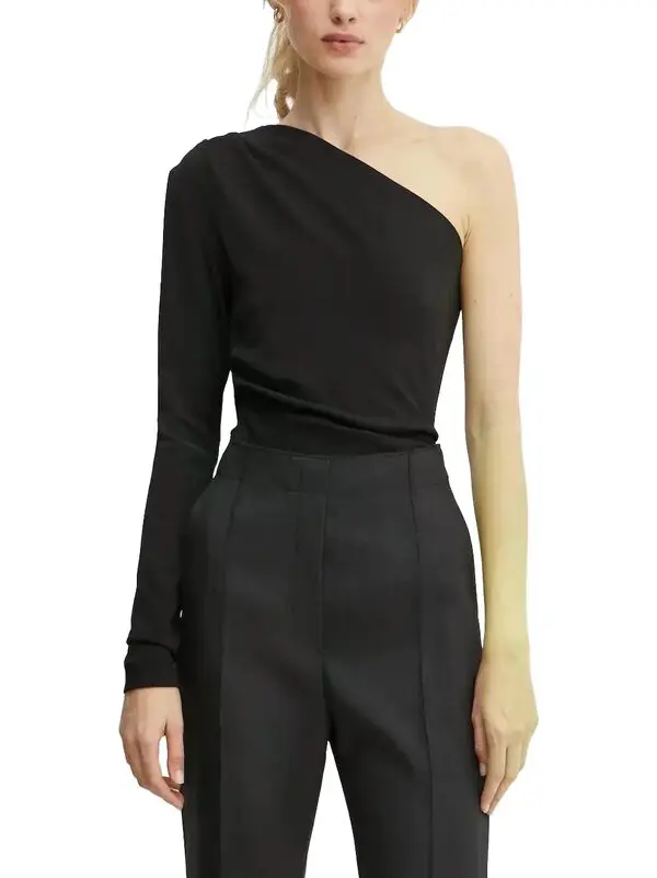 Day Birger Et Mikkelsen One-shoulder Long-sleeve Top - Black