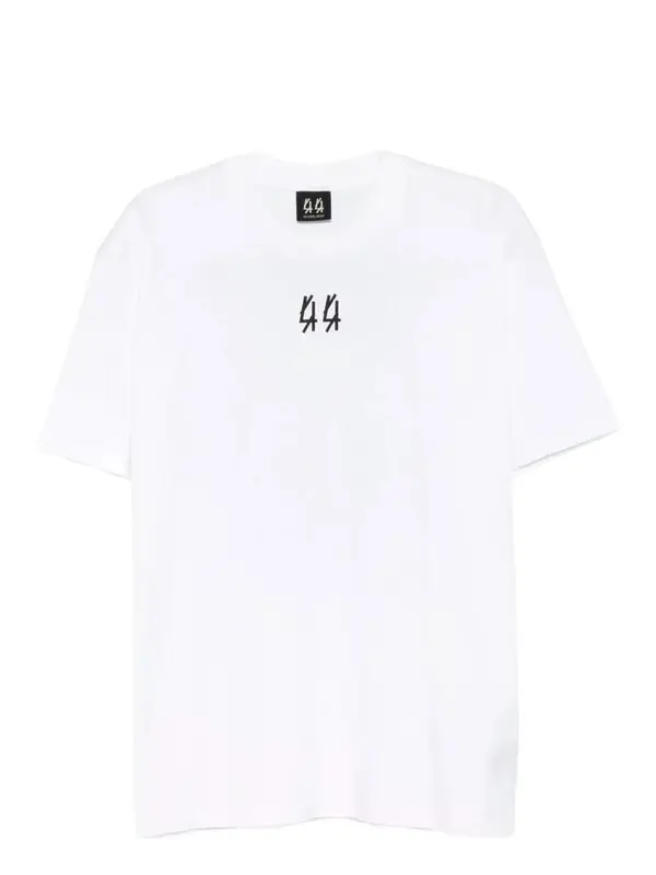 44 LABEL GROUP Classic Printed Cotton T-shirt - White