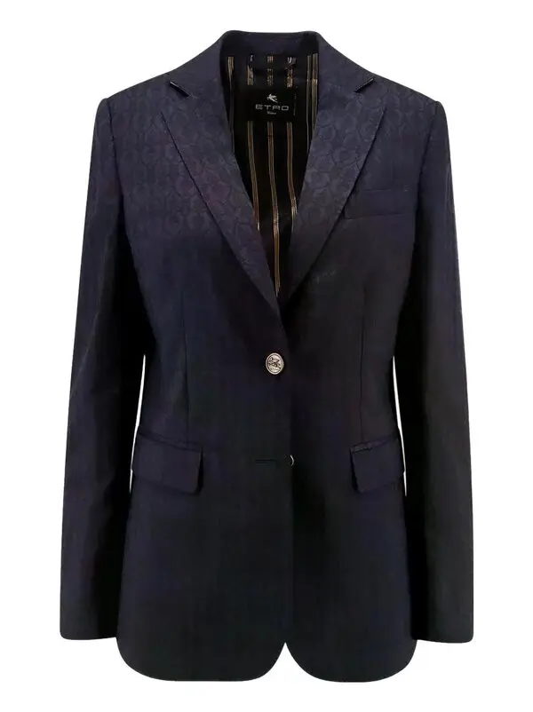 Etro Paisley-patterned Blazer - Blue