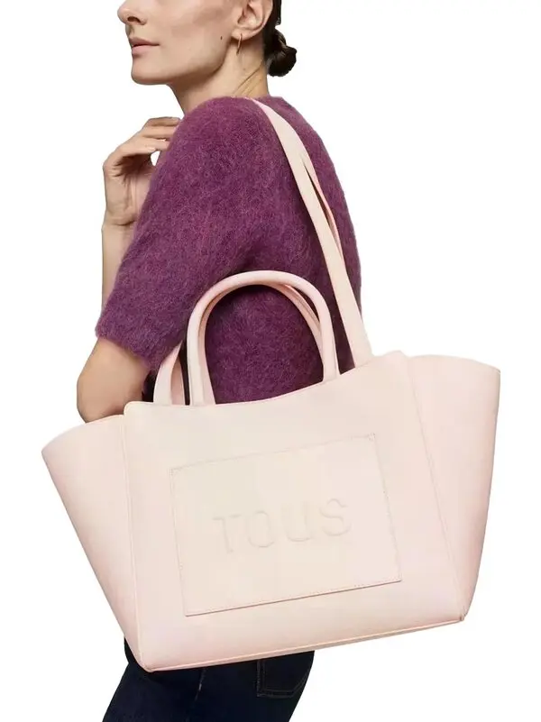 TOUS Brenda Embossed-logo Tote Bag - Pink