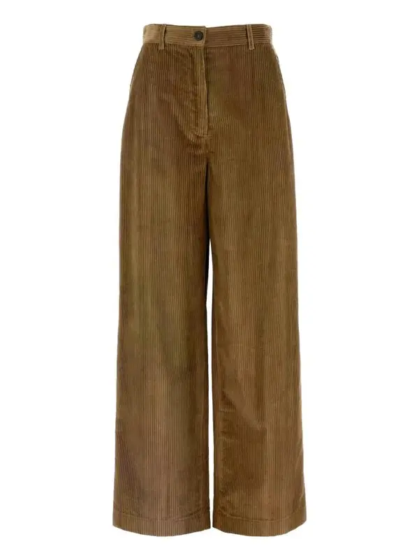Miu Miu Corduroy Wide-leg Trousers - Brown