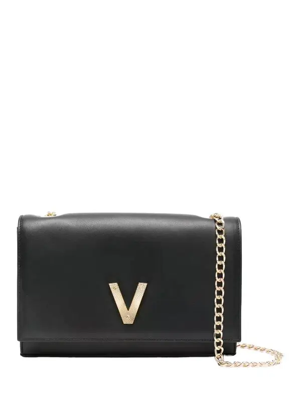 VIA ROMA 15 Logo-plaque Shoulder Bag - Black