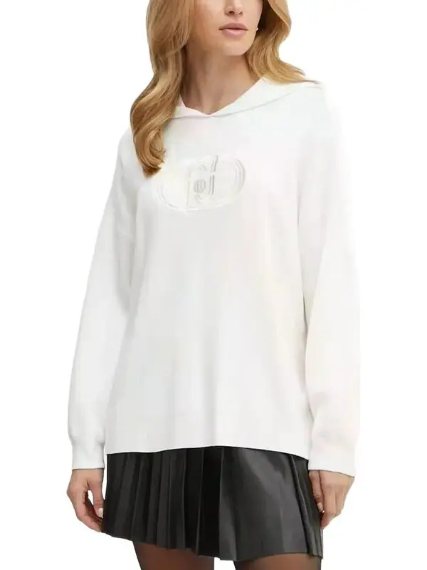 Liu Jo Logo-embroidered Hoodie - White