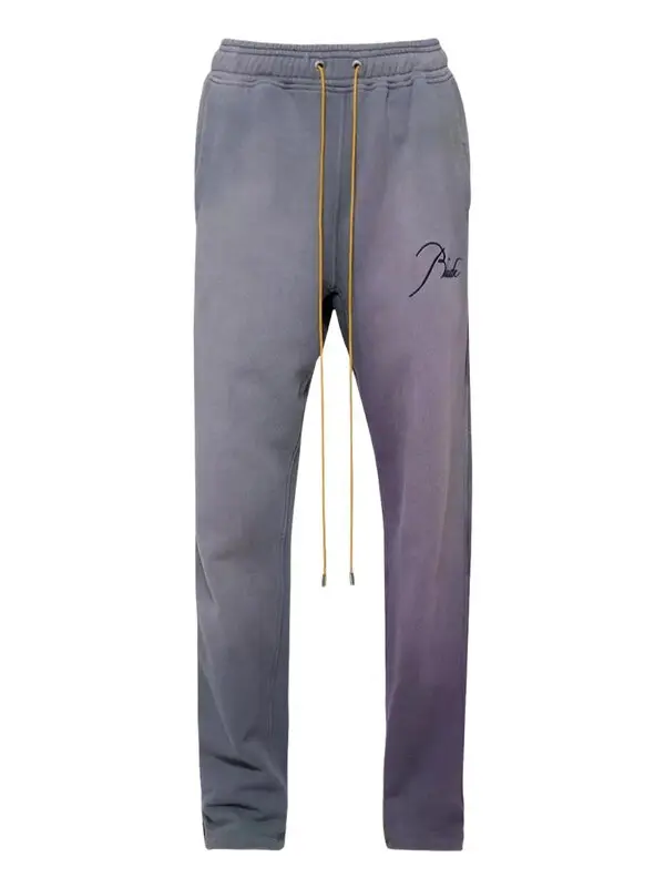 Rhude Logo-embroidered Track Pants - Grey