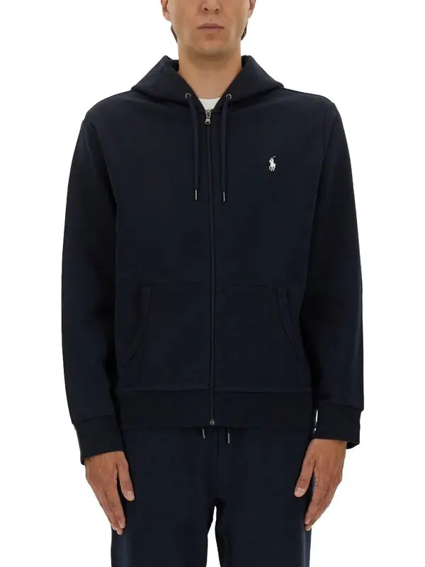 Ralph Lauren Full Zip Hoodie - Blue