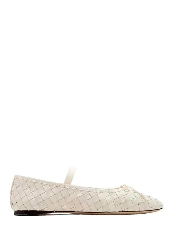 LOEFFLER RANDALL Leonie Woven Ballet Flats - Neutrals