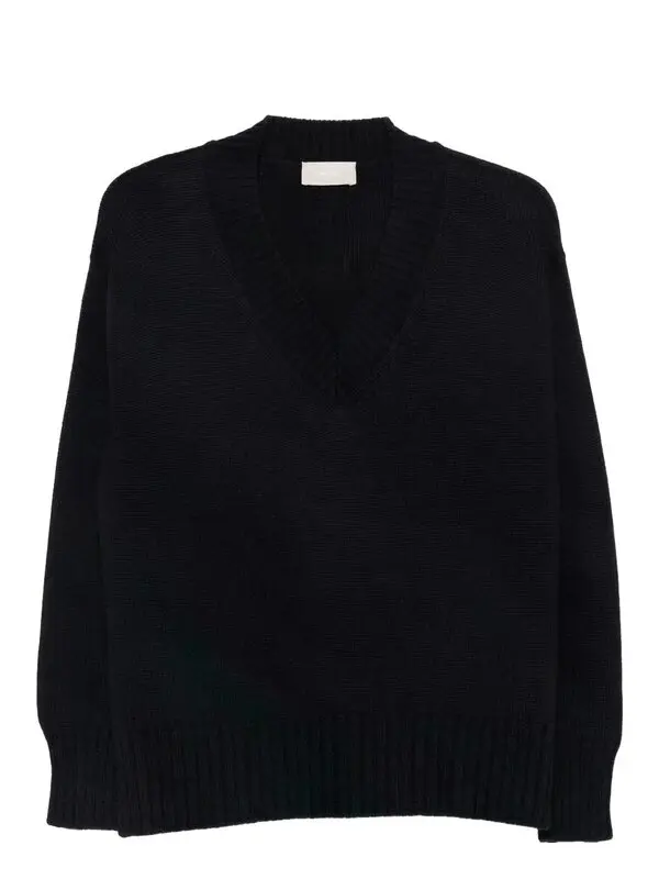 DRUMOHR V-neck Wool Sweater - Blue