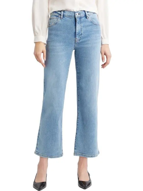 FRAME The Mellow Ankle Straight Leg Jeans - Ripple