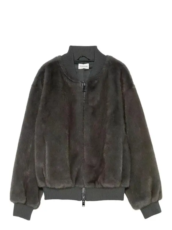 P.a.r.o.s.h Faux-fur Bomber Jacket - Blue