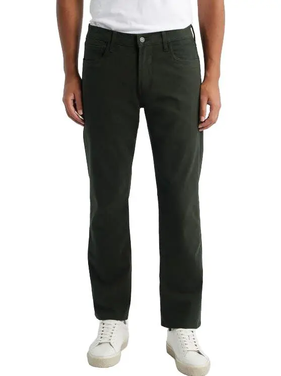 Citizens Of Humanity Elijah Relaxed Straight Leg Twill Pants - Forest Dark Green