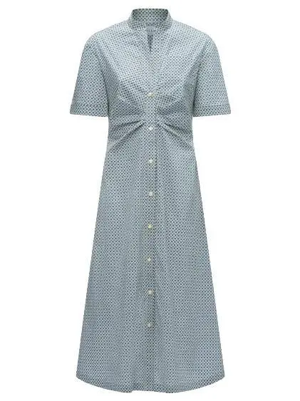 CALLAS MILANO Printed Shirt Dress - Blue Print
