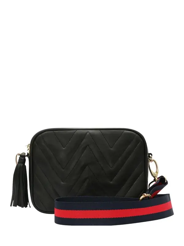 THE ARTISAN & COMPANY Mini Quilted Leather Camera Bag - Black