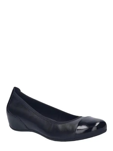 Josef Seibel Florina Cap-toe Ballet Flat - Blackpat