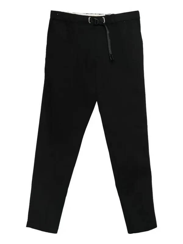 WHITE SAND Greg Drawstring-waist Trousers - Black