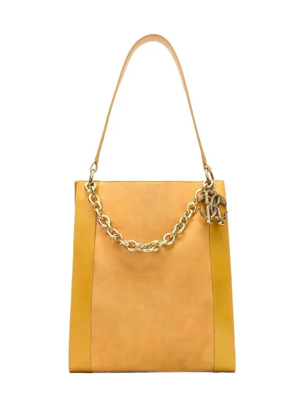 Roberto Cavalli Chain-embellished Shoulder Bag - Yellow