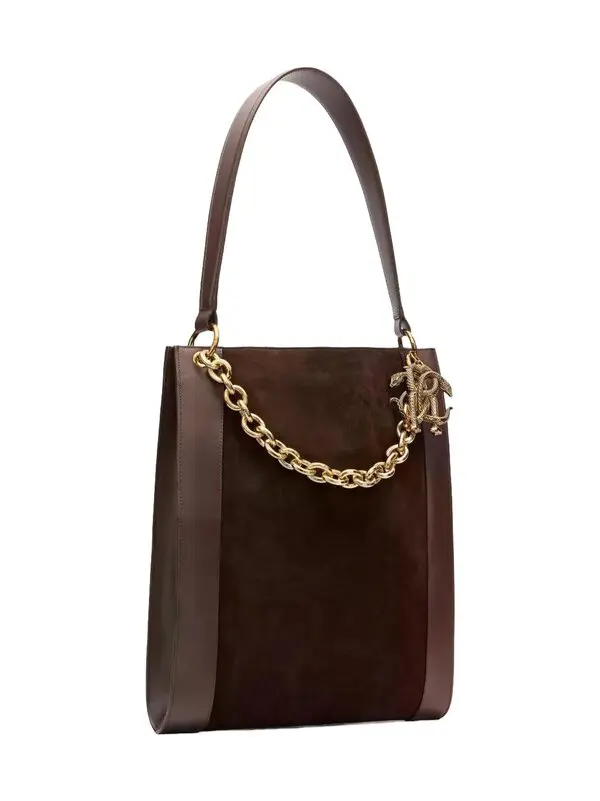 Roberto Cavalli Chain-embellished Shoulder Bag - Brown
