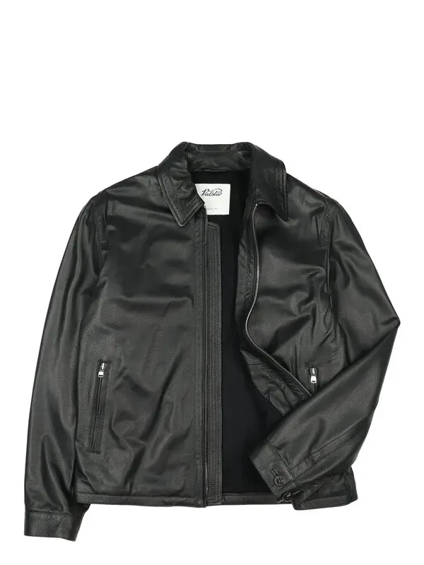 VALSTAR Deerskin Leather Jacket - Black