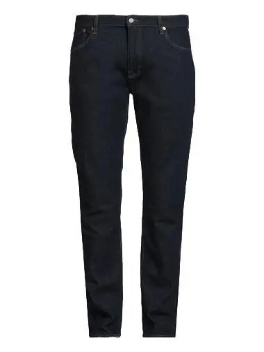Belstaff Tapered Jeans With Leather Trims - Blue