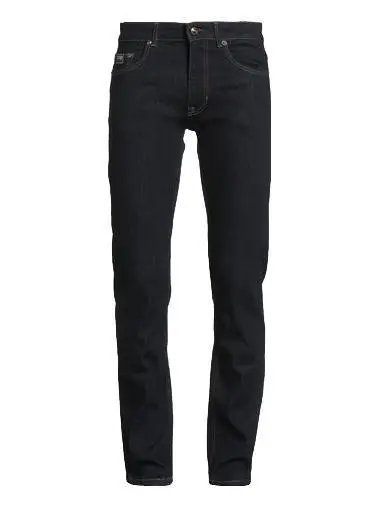 Versace Straight-leg Jeans In Stretch Denim - Blue
