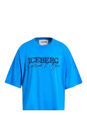 Iceberg X Kailand O. Morris T-shirt Azure Size Cotton - Blue
