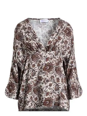 Fabiana Filippi Floral-print Twill Top - Grey