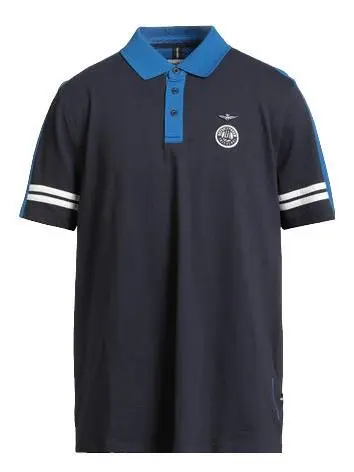 AERONAUTICA MILITARE Polo Shirt Size Cotton, Elastane - Blue