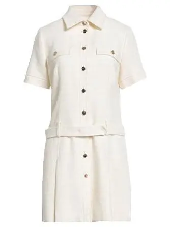 Sandro Tweed Mini Dress - White