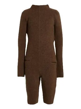 Rick Owens Playsuit Dark Size Virgin Wool - Brown