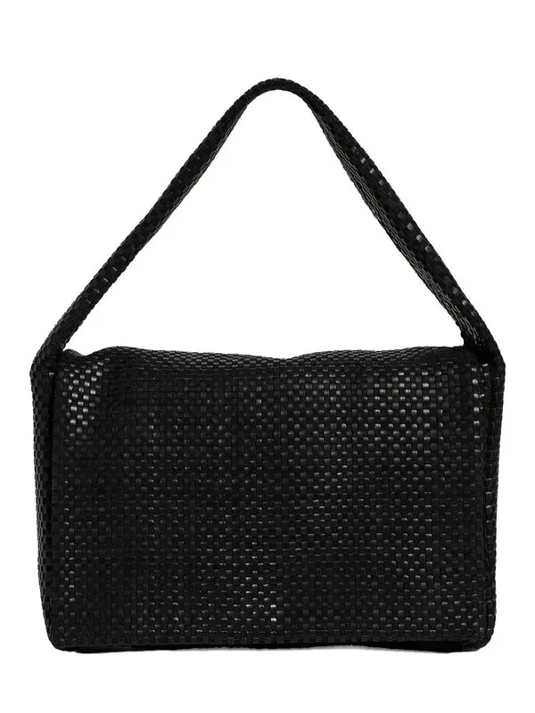 ST. AGNI Lattice Everyday Satchel - Black