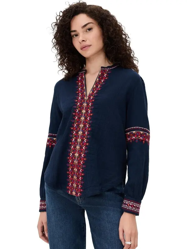 Xirena Mina Embroidered Top - North Star