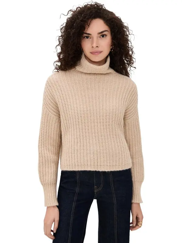 Ulla Johnson Alpaca Blend Turtleneck Pullover - Dune