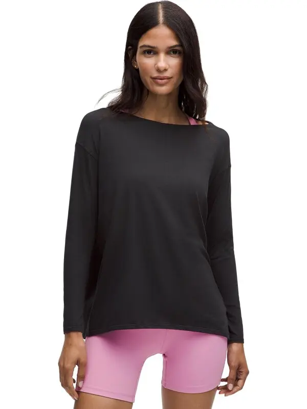 Lululemon Back In Action Long-sleeve Shirt - Black