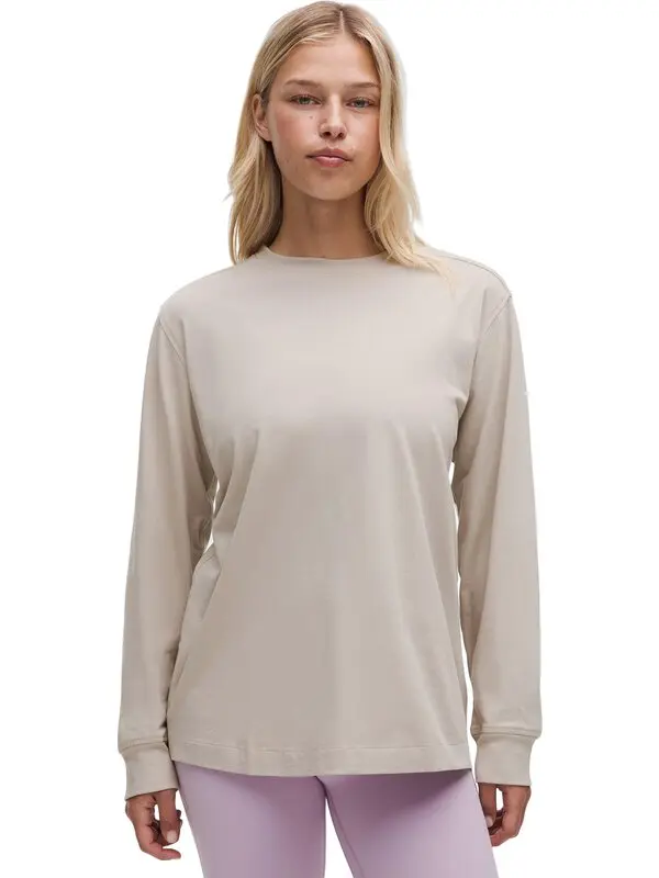 Lululemon Organic Cotton Long-sleeve Shirt - Downtown Tan