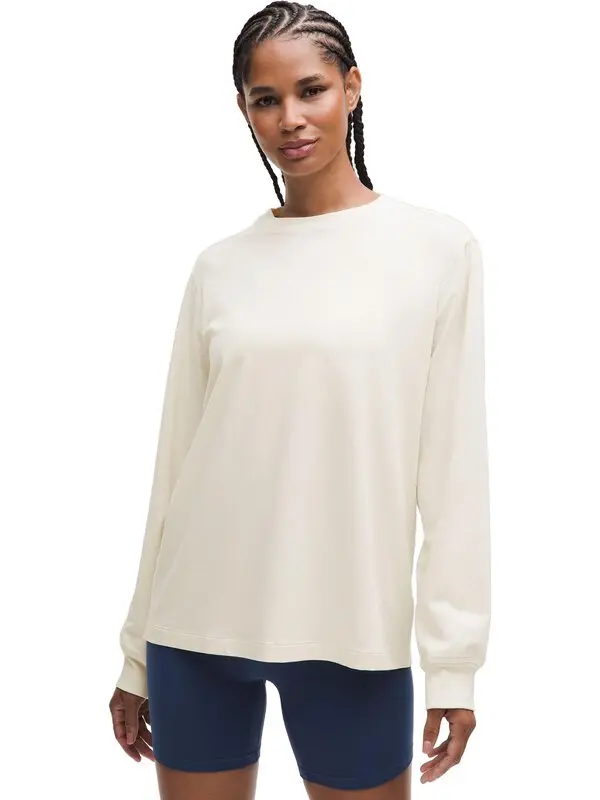Lululemon Organic Cotton Long-sleeve Shirt - Light Ivory