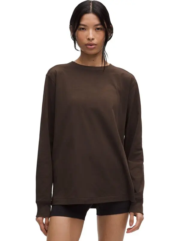 Lululemon Organic Cotton Long-sleeve Shirt - Walnut Crunch