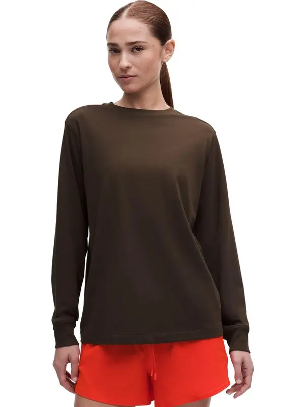 Lululemon Organic Cotton Long-sleeve Shirt - Walnut Crunch
