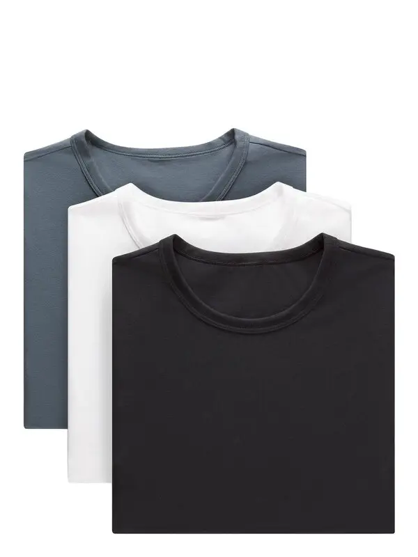 Lululemon Organic Cotton Classic-fit T-shirt - Black/white/oil Grey